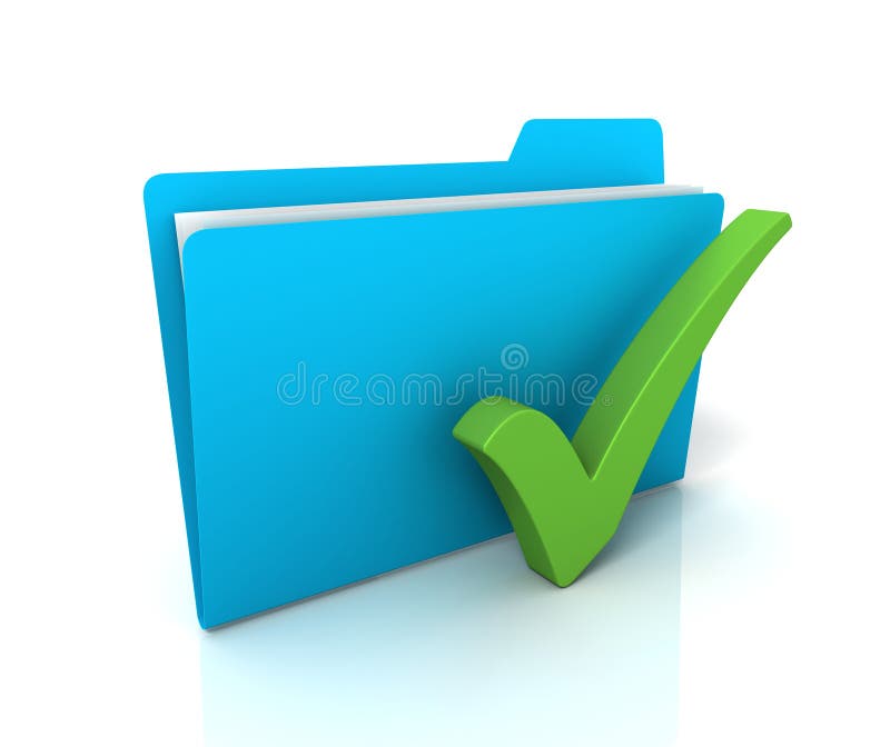 Check Mark Concept 3d Illustration Stock Illustration - Illustration of ...