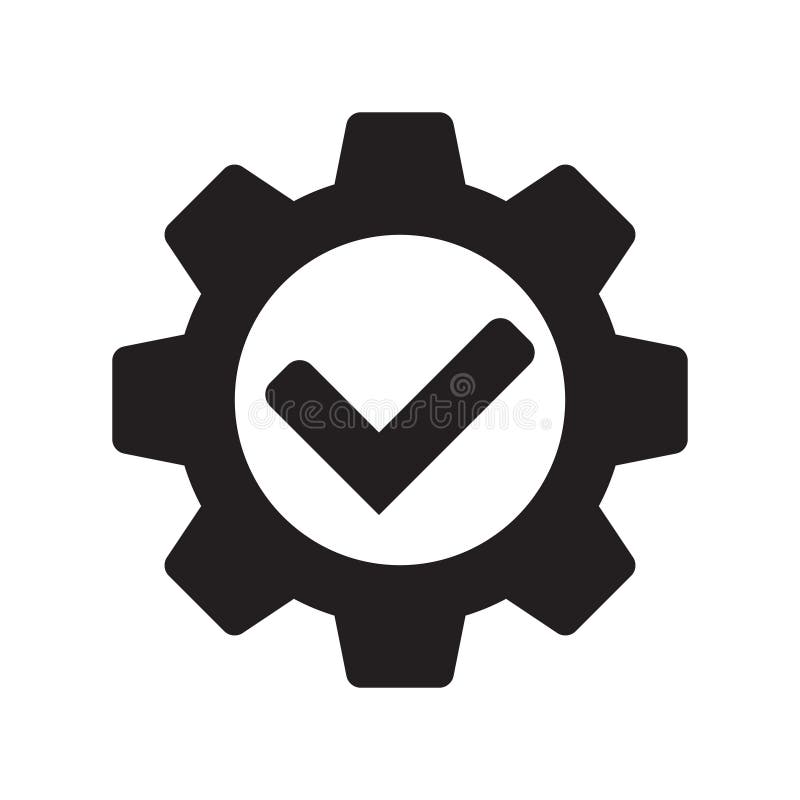 Cog Check Mark Icon Stock Illustrations – 938 Cog Check Mark Icon Stock ...