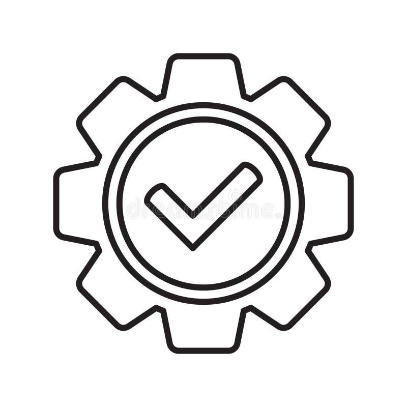 Cog Check Mark Icon Stock Illustrations – 938 Cog Check Mark Icon Stock ...