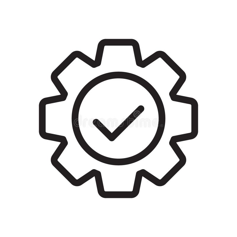 Cog Icon Check Mark Stock Illustrations – 935 Cog Icon Check Mark Stock ...