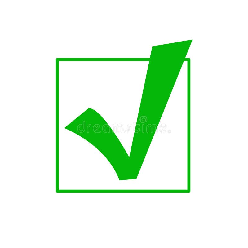 Green Check Mark Icon. Tick Symbol in Green Color, Vector Stock ...
