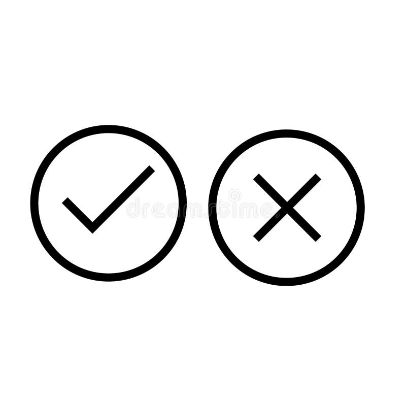 Check Mark Outline Icon Stock Illustrations – 32,525 Check Mark Outline ...