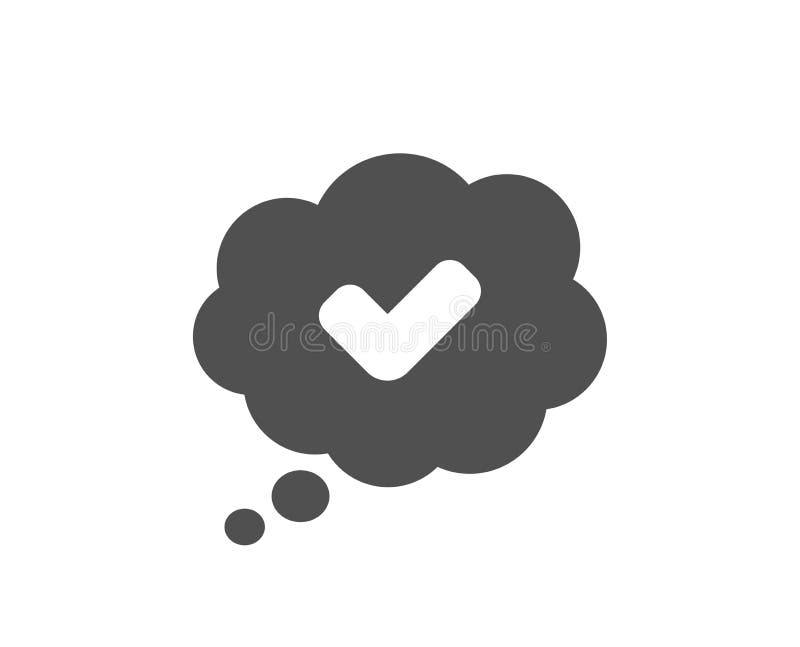 Check Mark Icon. Approved Comic Sign. Speech Bubble Chat. Vector Stock ...