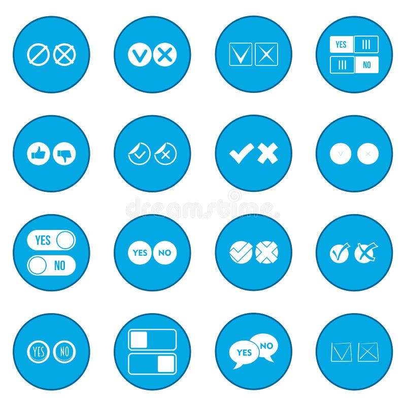 Red Cross, Check Mark Icon, Comics Style Stock Vector - Illustration of ...