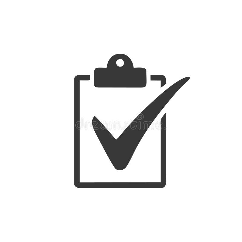 Check Mark Icon. Check Button. Done Note. Flat Design Style. Stock ...