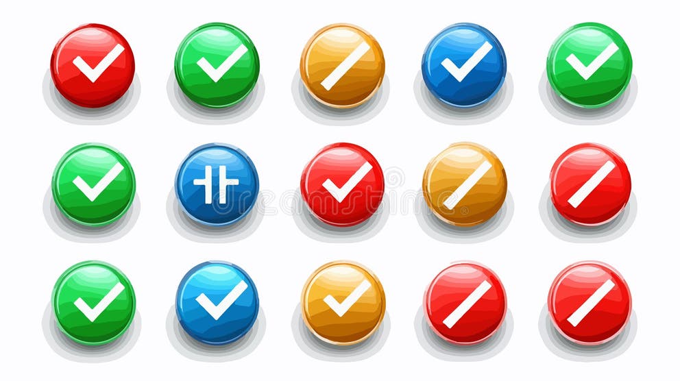 Check Mark Icon Button Set with Check Box Icon - Professional Quality ... Check Mark Icon Button Set with Check Box Icon - Professional Quality ...