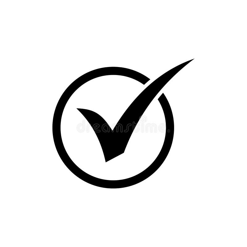 Check Mark Icon Vector Design Symbol Stock Vector - Illustration of ...