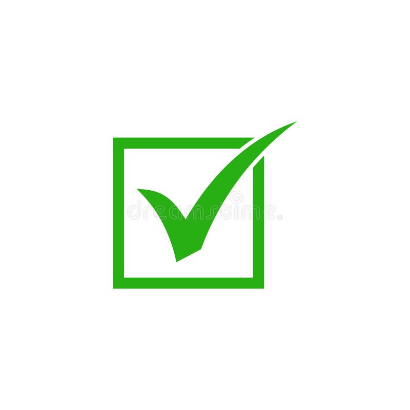 Check Mark Icon Vector Design Symbol Illustrations Stock Vector ...