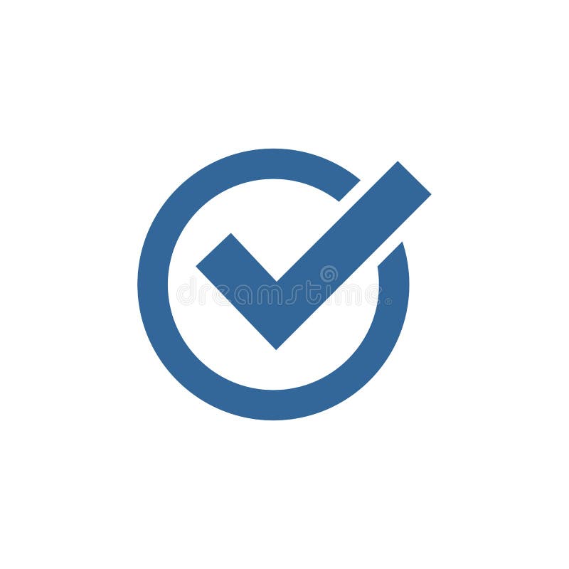 Check Mark Icon Vector Design Symbol Illustrations Stock Vector ...