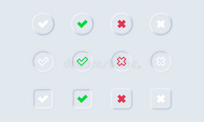 Approve and Deny Buttons stock vector. Illustration of circle - 52812704 Approve and Deny Buttons stock vector. Illustration of circle - 52812704