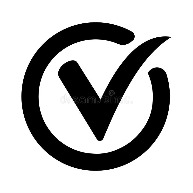Check Mark. Icon for Design Stock Illustration - Illustration of check ...