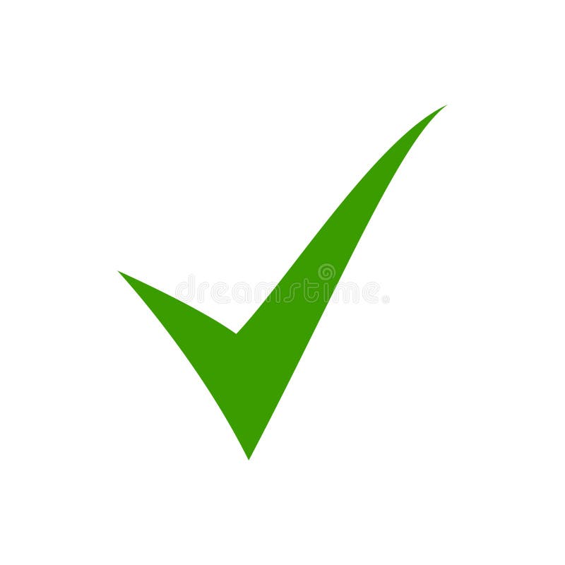 Check Mark Icon Flat Vector Template Design Trendy Stock Illustration ...