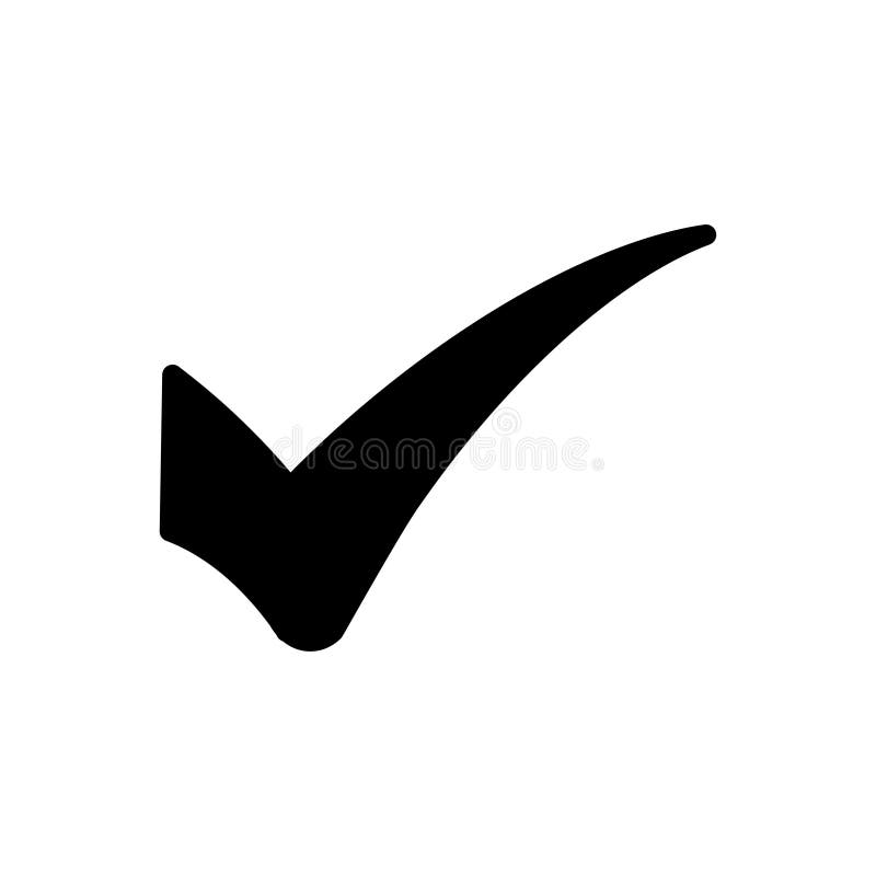 Check Mark Icon Flat Vector Template Design Trendy Stock Vector ...
