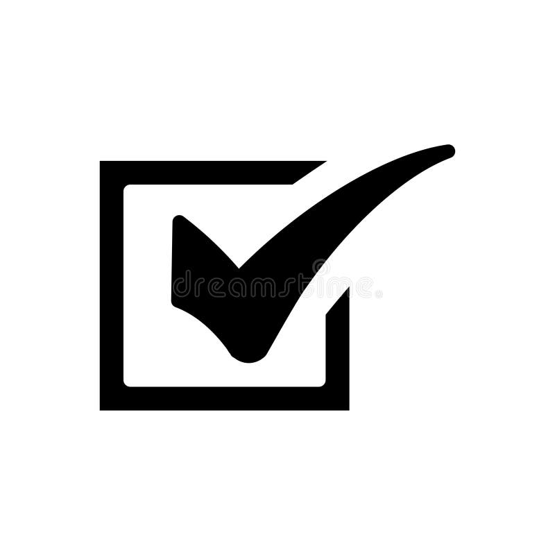 Check Mark Icon Flat Vector Template Design Trendy Stock Vector ...