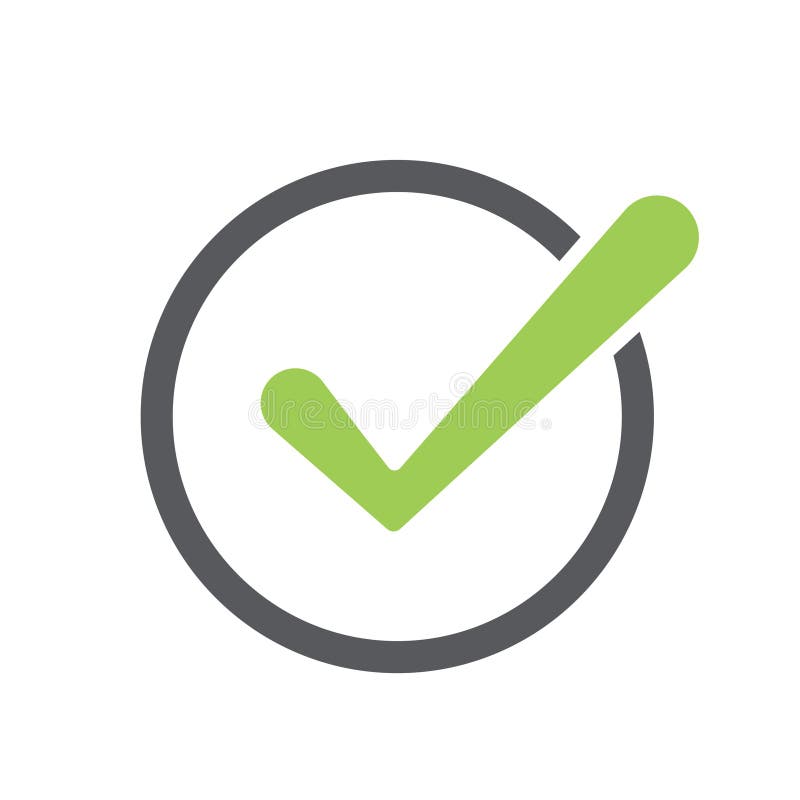 Check Mark Icon. Green Right Mark Vector Icon, Eps Stock Vector ...