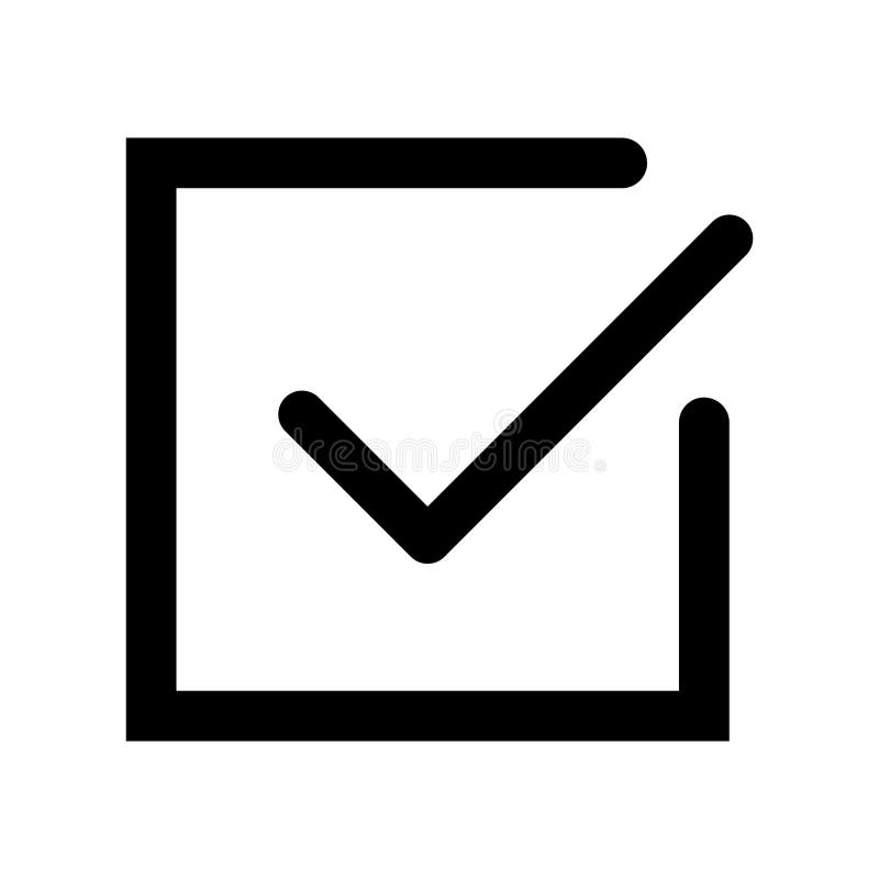 Vector Modern Green Check Mark Black Stock Illustrations – 412 Vector ...