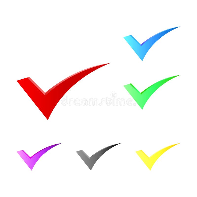 Check Mark Icon. Check List Button Icon Stock Vector - Illustration of ...