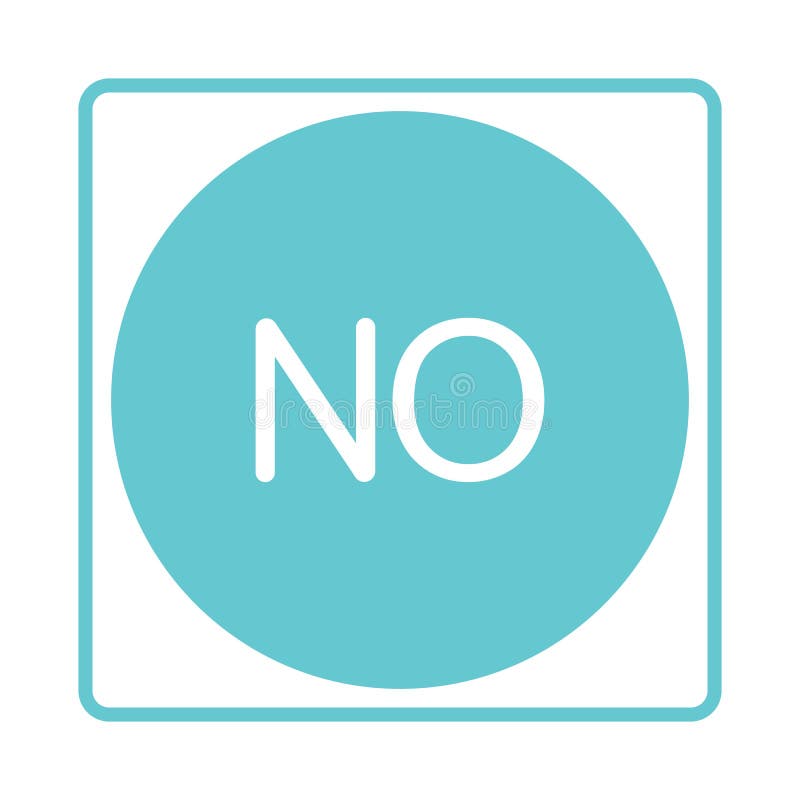 Check Mark Icon. No, Reject Negativity Vector Illustration. Stock ...