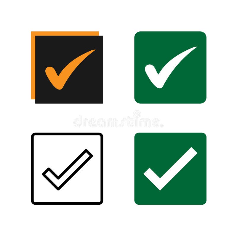 Check Mark Icon Set, Checked, Right Click Icon – Vector Stock Vector ... Check Mark Icon Set, Checked, Right Click Icon – Vector Stock Vector ...