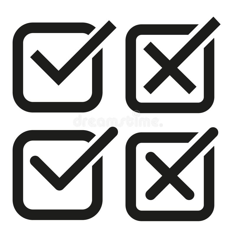 Check Mark Icon. Check Mark Set. Check Mark Sign. Approved Symbol Stock ...