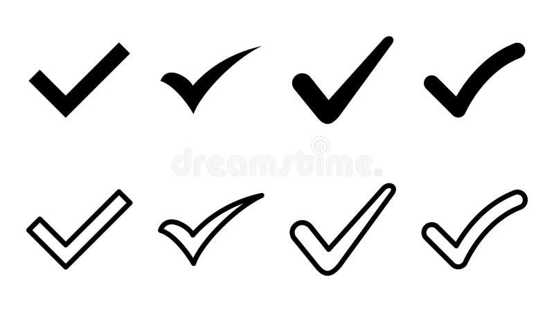 Check Mark Icon . Check Mark Sign. Tick Mark Symbol Vector Stock Vector ...