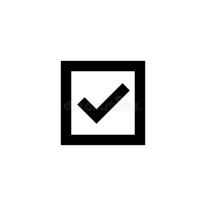 Check Mark Icon in a Square. Tick Marks: Accepted, Approved, Yes ...