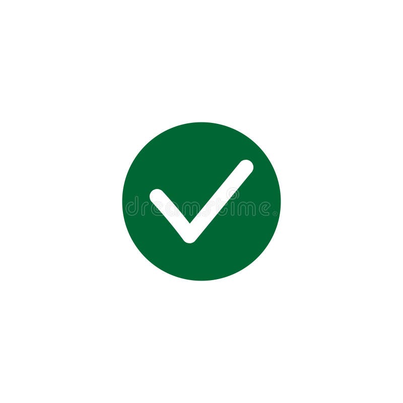 Check Mark Isolated Icon. Checklist Button Icon. Check Mark, Tick ...