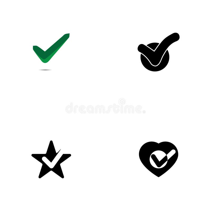 Check Mark Icon. Tick Symbol Vector Illustration Stock Vector ...