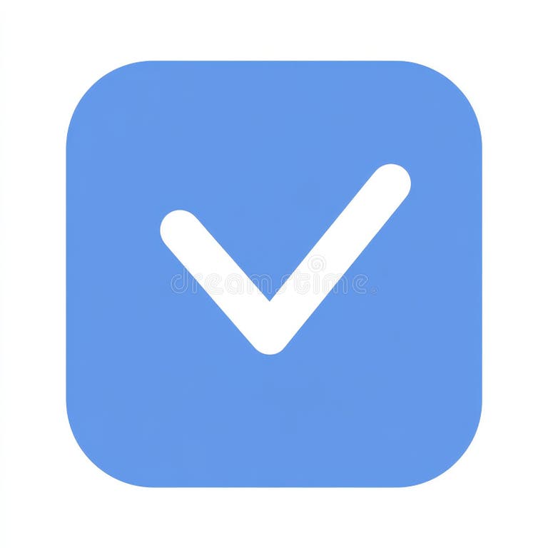 Check Mark Icon. Vector Illustration. Eps 10. Editable Stroke Stock ...