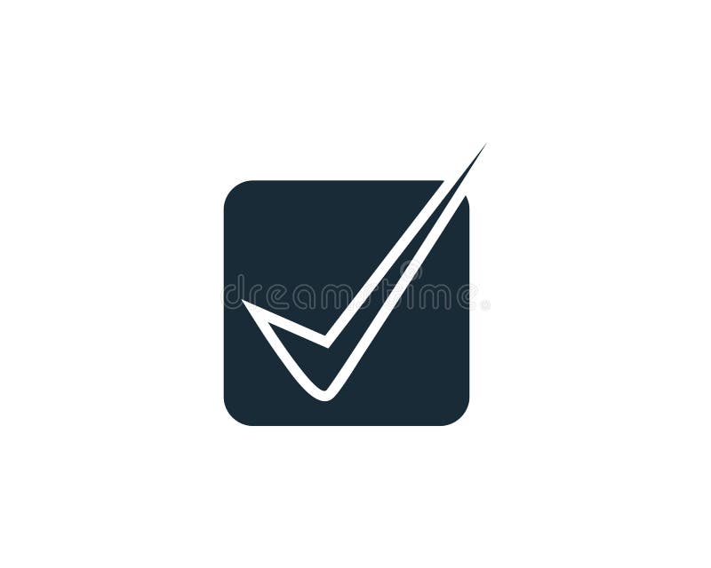 Check Mark Icon Vector Logo Template Illustration Design Stock Vector ...