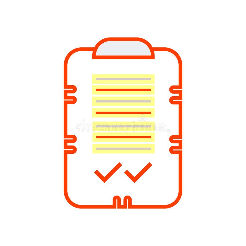 Check Concept Vector Linear Icon Isolated on Transparent Background ...