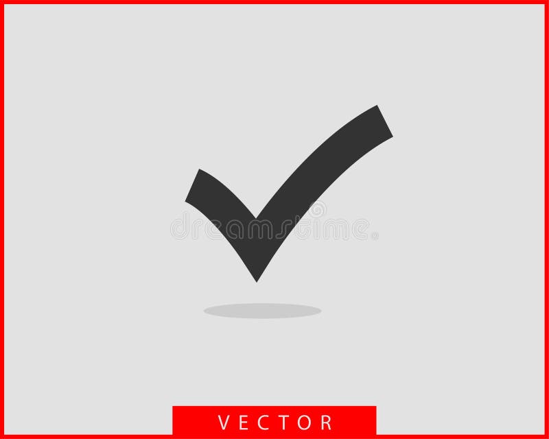 Check Mark Icon Vector Symbol Design Element Stock Vector ...