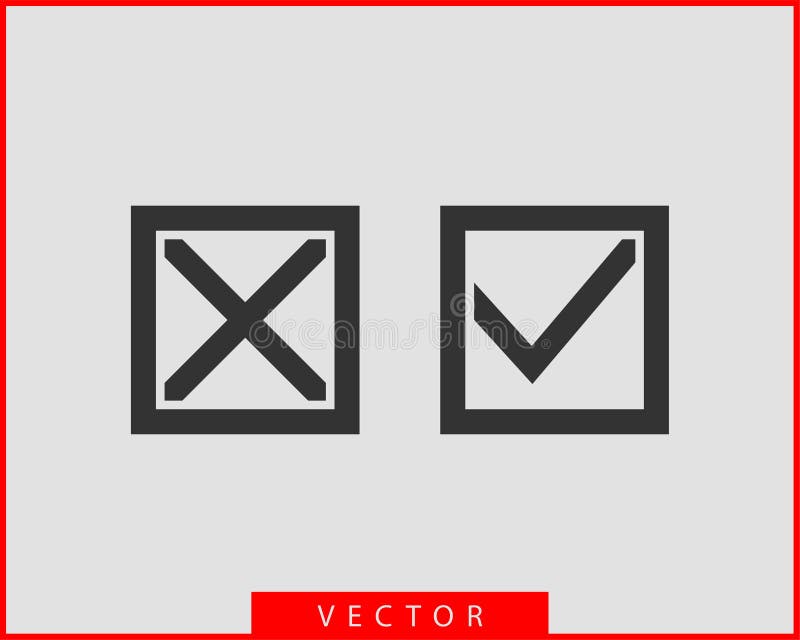 Check Mark Icon Vector Symbol Design Element Stock Vector ...