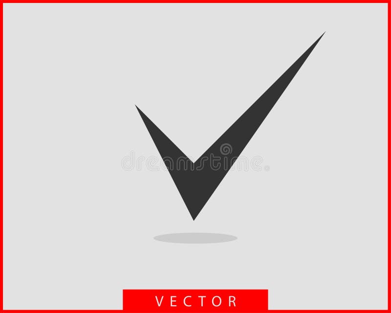 Check Mark Icon Vector Symbol Design Element Stock Vector ...