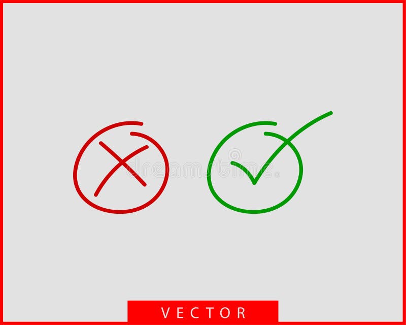 Check Mark Icon Vector Symbol Design Element Stock Vector ...