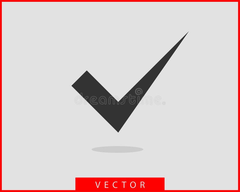 Check Mark Icon Vector Symbol Design Element Stock Vector ...