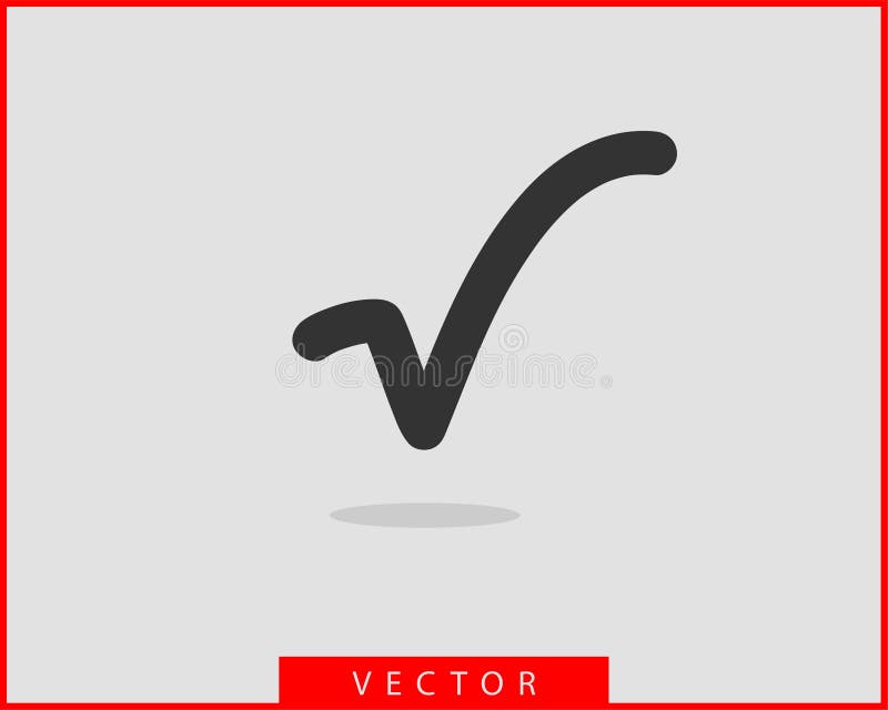 Check Mark Icon Vector Symbol Design Element Stock Vector ...