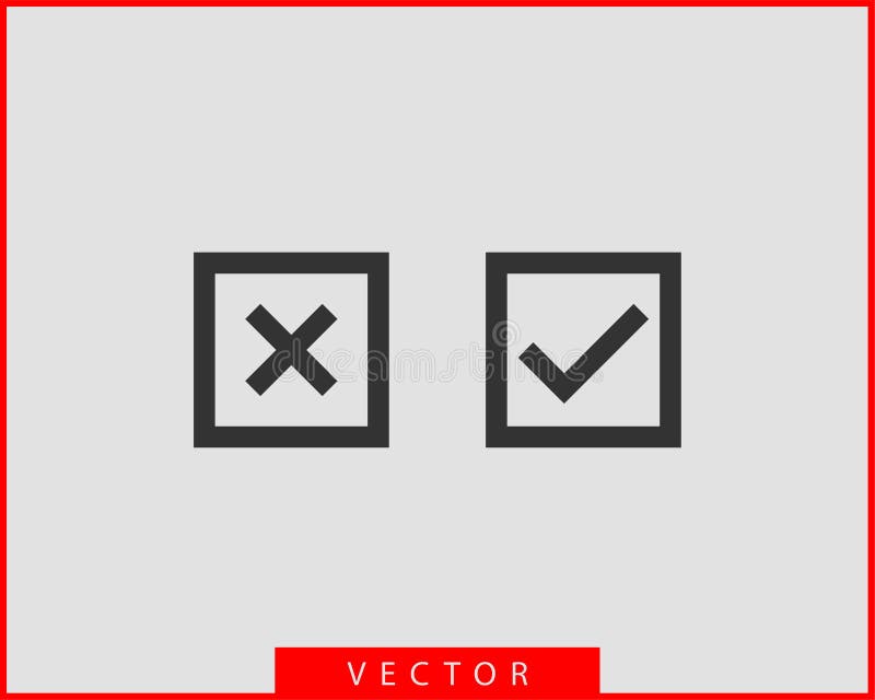 Check Mark Icon Vector Symbol Design Element Stock Vector ...
