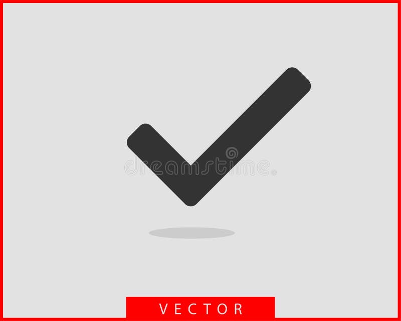 Check Mark Icon Vector Symbol Design Element Stock Vector ...