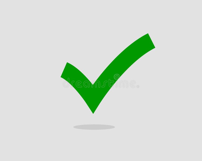 Check Mark Icon Vector Symbol Design Element Stock Vector ...