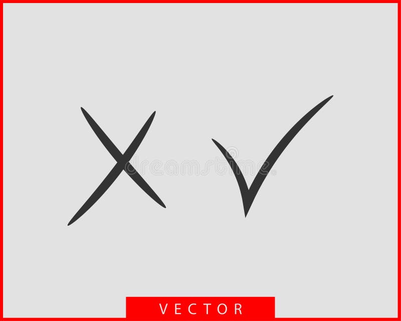 Check Mark Icon Vector Symbol Design Element Stock Vector ...