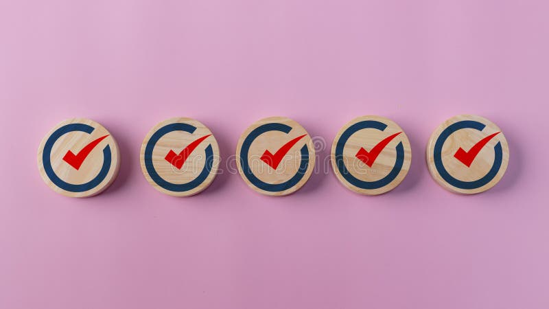 Check Mark Icon on Wooden Blocks. Checklists, Reminder Apps, Task Lists ... Check Mark Icon on Wooden Blocks. Checklists, Reminder Apps, Task Lists ...
