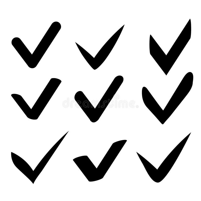 Check Mark Icons Collection. Vector Illustration Stock Vector ...