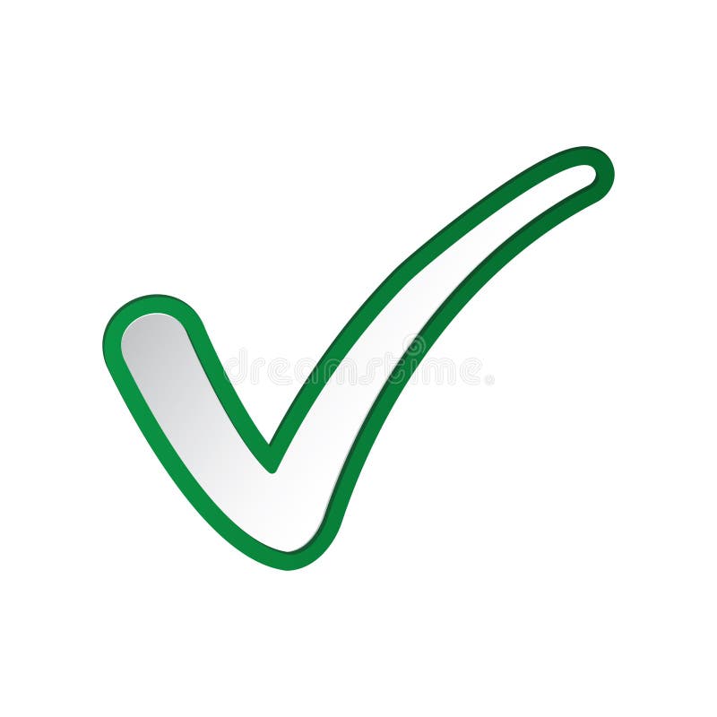 A Check Mark Illustration.. Vector Illustration Decorative Background ...