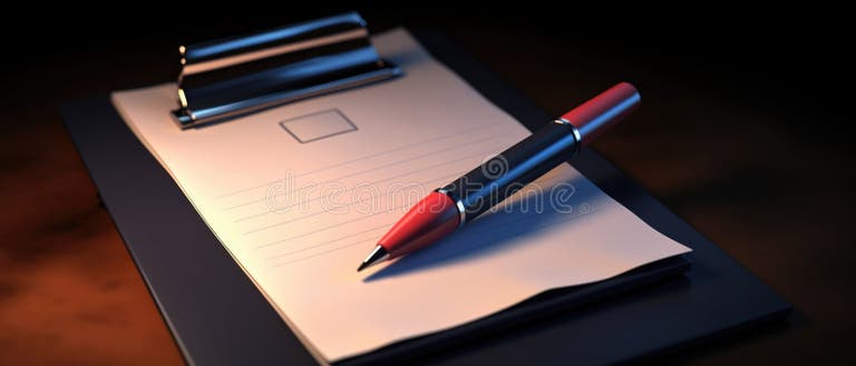 A Check Mark Indicating Completion on a Checklist Stock Illustration ...