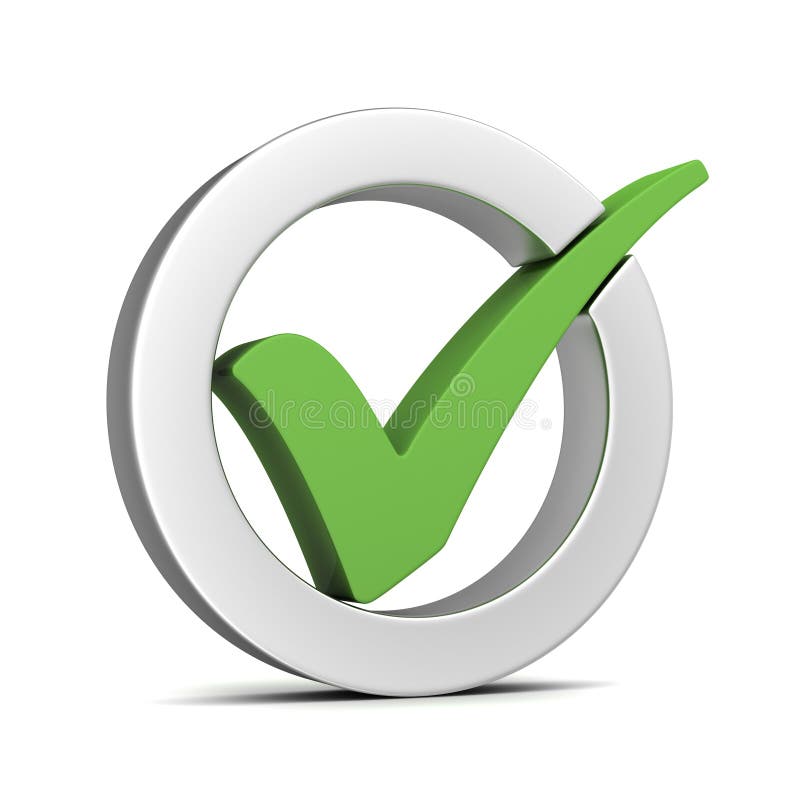 Check mark-3D stock vector. Illustration of business - 13367370