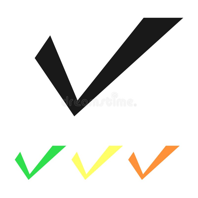 Check Mark Isolated Icon. Checklist Button Icon. Check Mark, Tick ...