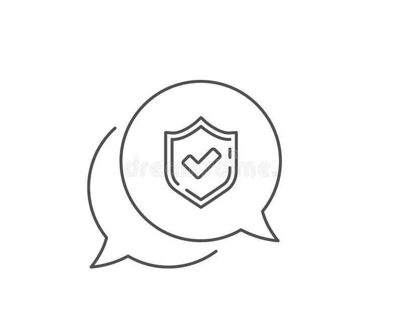 Check Mark Line Icon. Accepted or Approve Sign. Vector Stock Vector ...