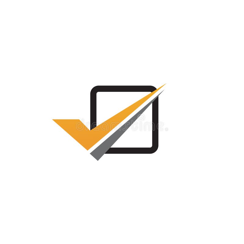 Check Mark Logo Design Vector Template Stock Vector - Illustration of ...