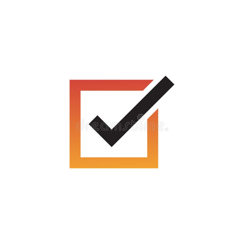 Check Mark Logo Design Vector Template Stock Vector - Illustration of ...